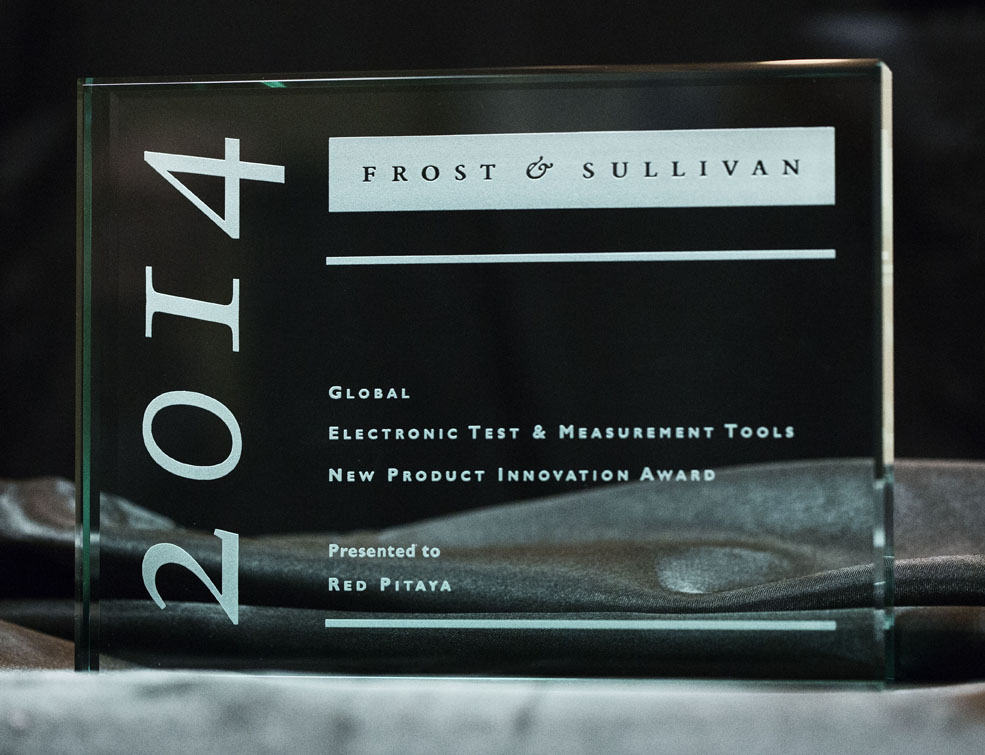 Red Pitaya modtager 2014 Global New Product Innovation Award fra Frost ... Red Pitaya modtager 2014 Global New Product Innovation Award fra Frost ...