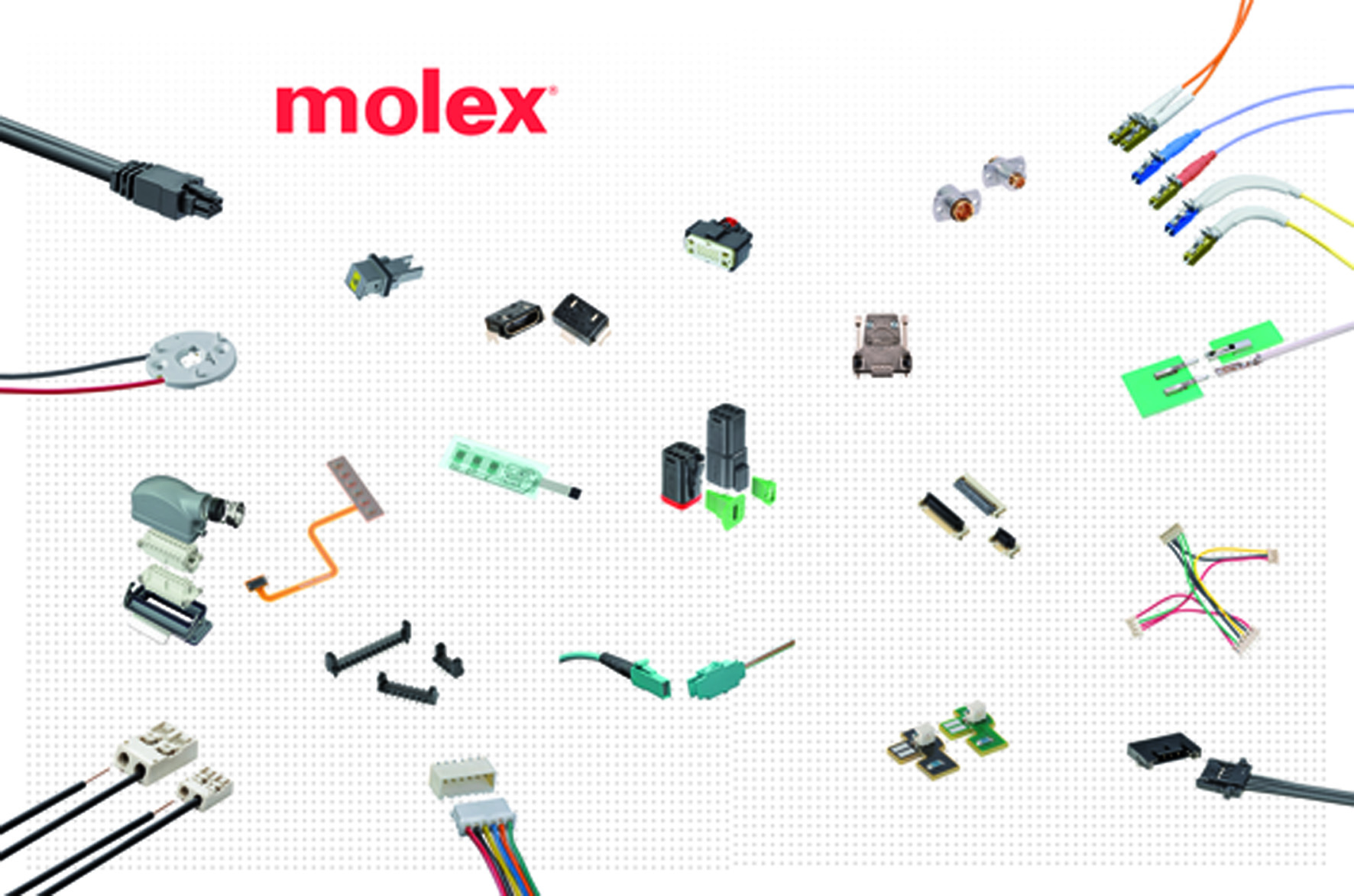 Flere Molex-konnekteringprodukter bliver tilgængelige online ...